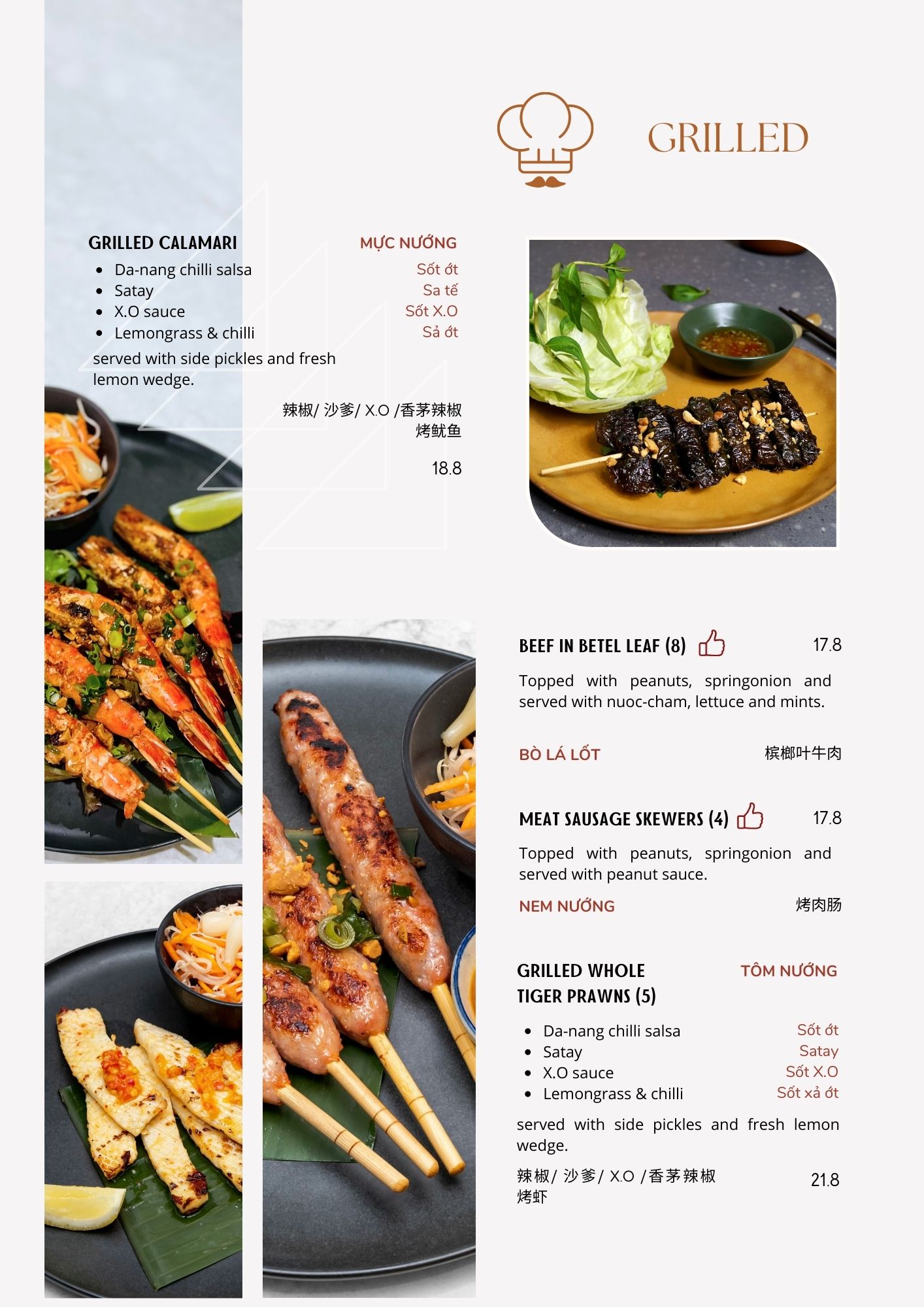 8 Monkeys restaurant menu – 8 Monkeys Vietnamese Restaurant